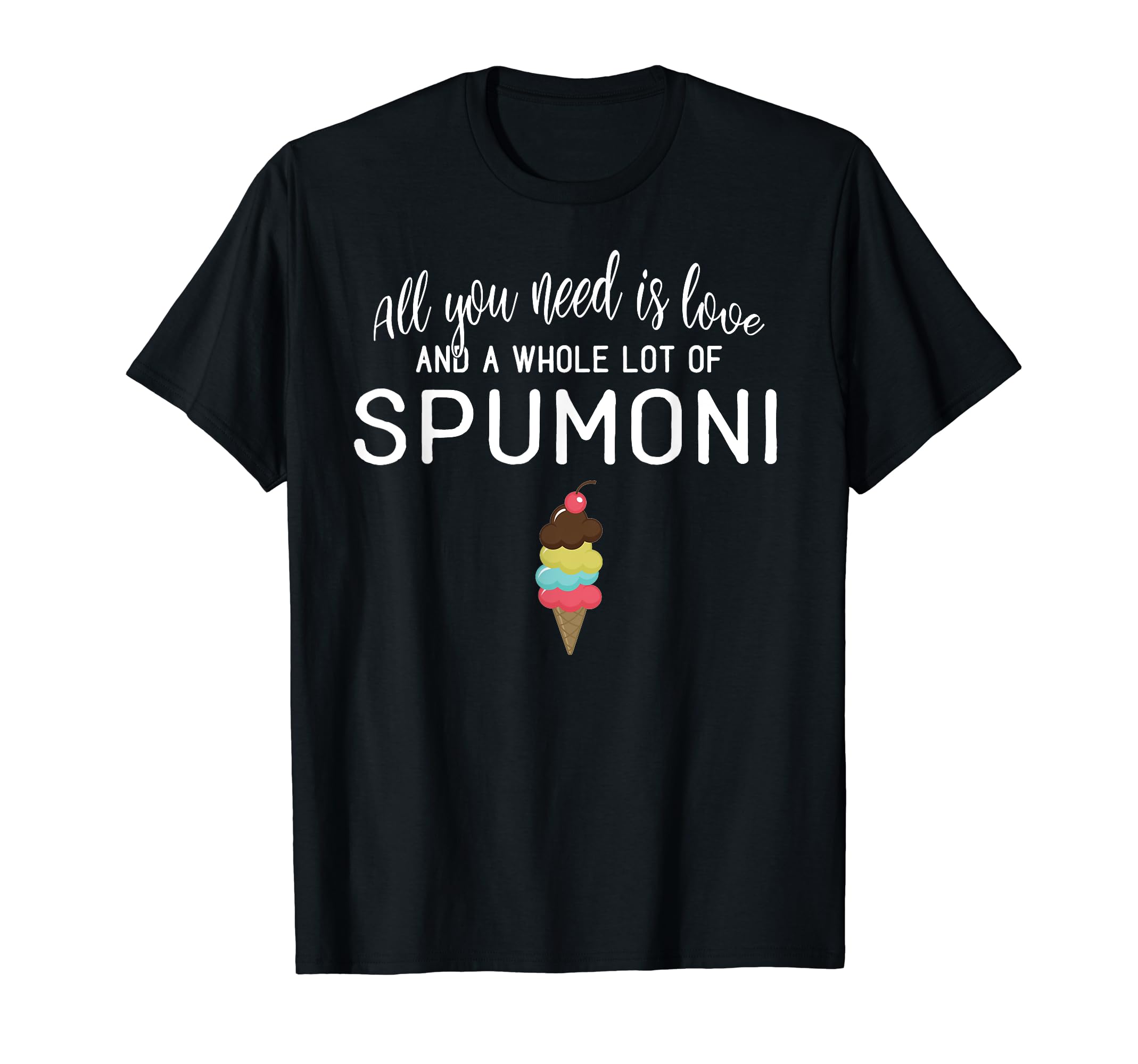 Amazon.com: Spumoni Ice Cream T-Shirt for Dessert Lovers! T-Shirt ...
