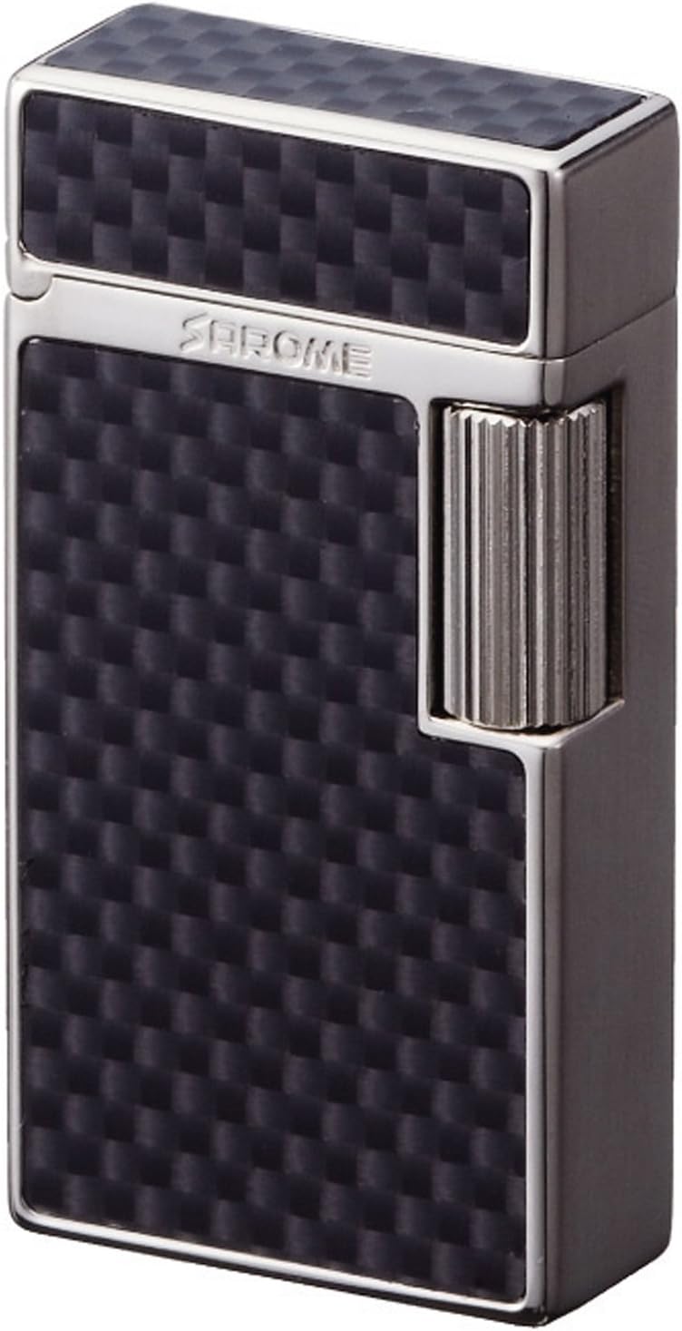 Amazon.com: Sarome Flint Lighter SD1-51 Silver Satin/Carbon Fibre ...
