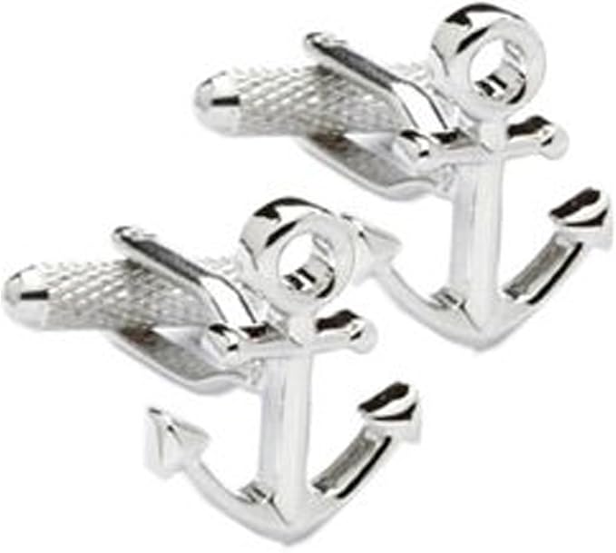 Anchor Cufflinks - ship anchor sailing cufflinks : Amazon.co.uk: Fashion