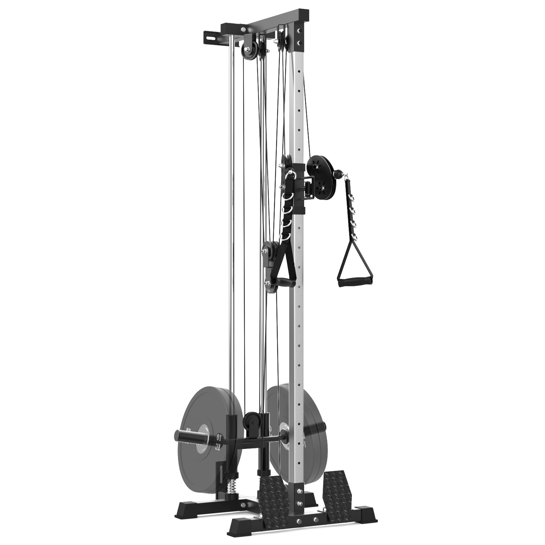LAT Pulldown Machine LAT Cable Machine and Pulley Station Workout Gym ...
