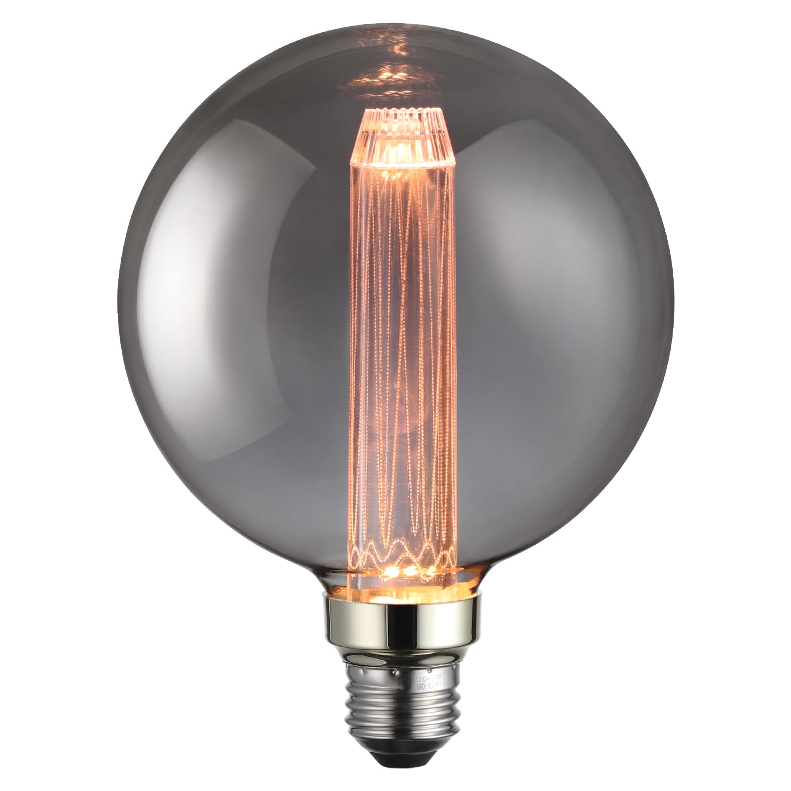 ESCENA Artist Series LED Globe Decorative Light Bulb 3W, G125 Round ...