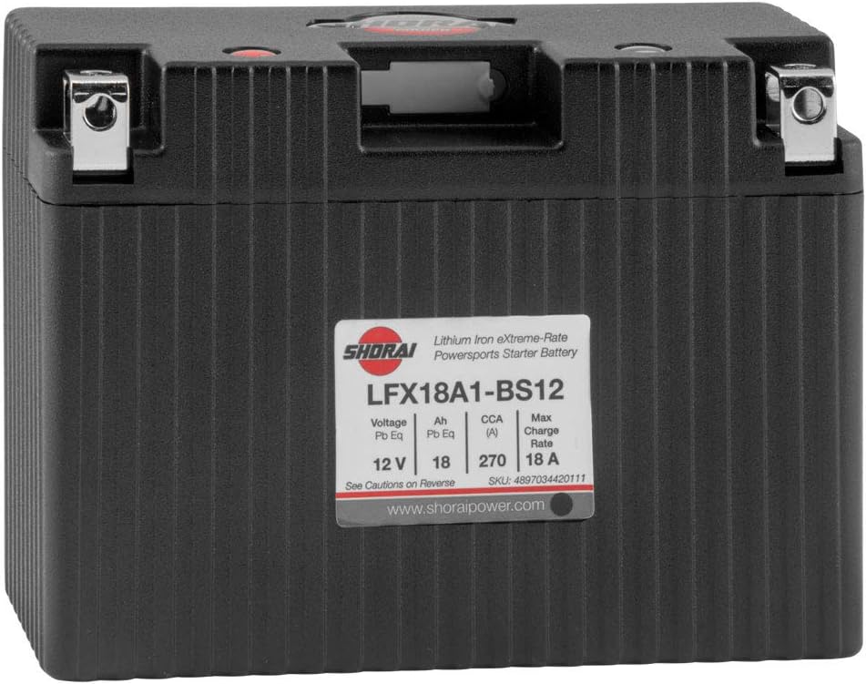 Amazon.com: Shorai LFX Lithium-iron Battery w/BMS, LFX14L2-BS12, 4.0Ah 13.2V, 52.8WHr, "L" Type ...