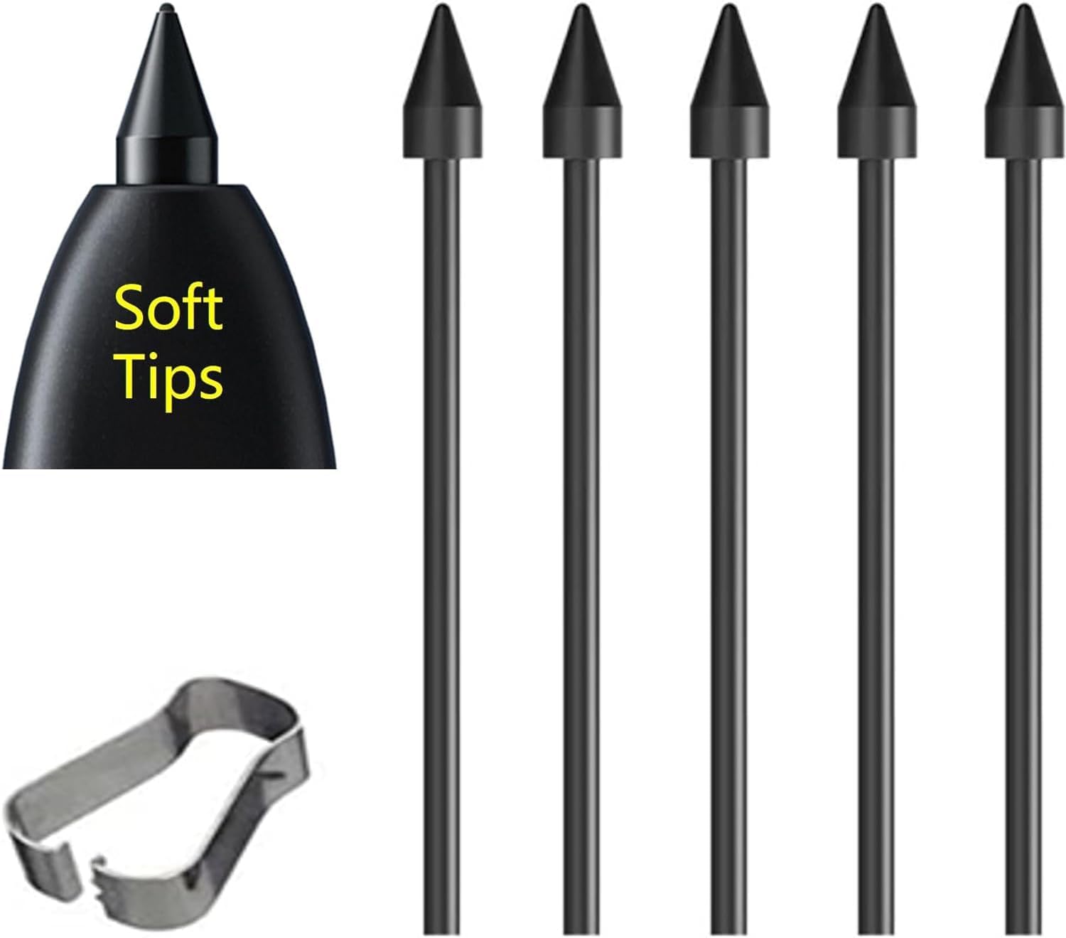 Amazon.com: 【5Pack Soft Tips】 OEM S24 Ultra Pen Tips,Nibs Replacement ...