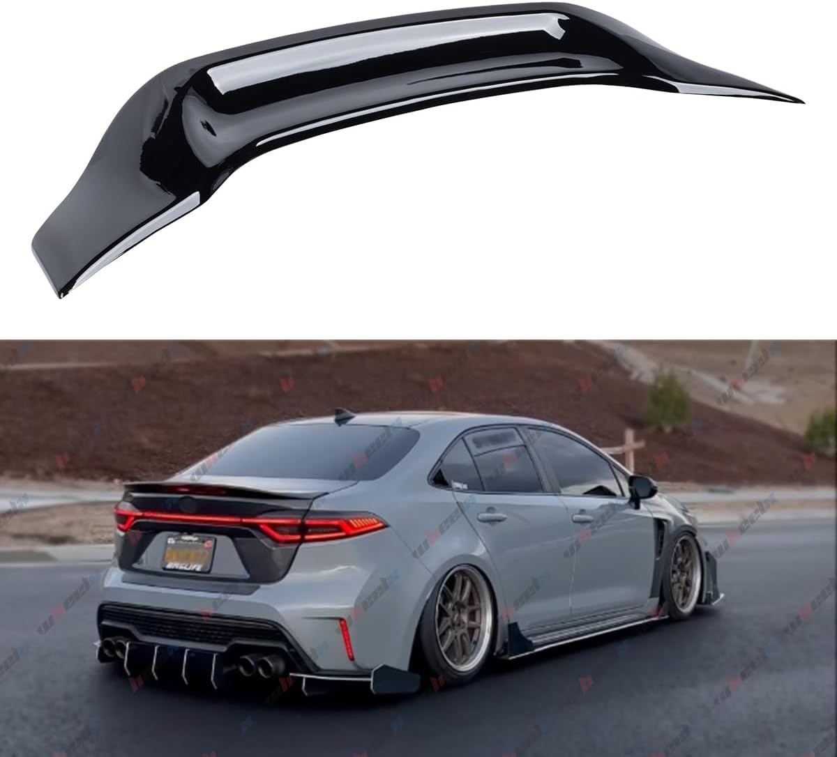 Amazon.com: ECCPP Mug Style Rear Trunk Spoiler Wing ABS fit for 2014 ...