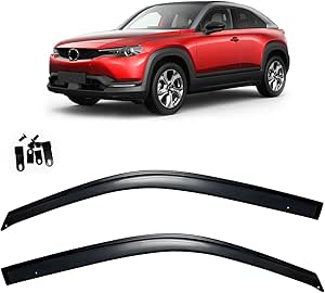 Amazon | MEKOMEKO 新型 マツダ MX-30 専用 ドアバイザー サイドバイザー ウインドウ バイザー 車用 雨避け 雨よけ 日避け 日よけ 換気 ディフェンダー 外装パーツ ...