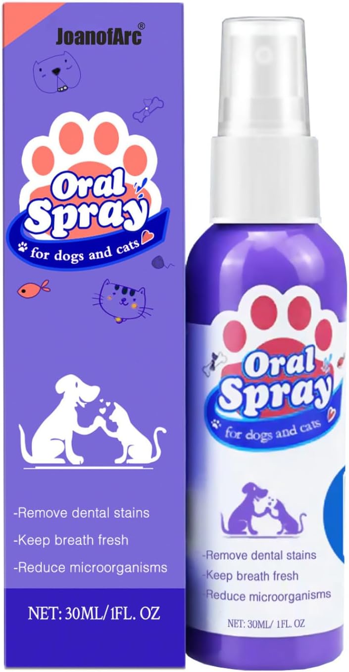 Amazon.com : JoanofArc Dog Dental Care Spray, Oral Care Spray for Dogs ...