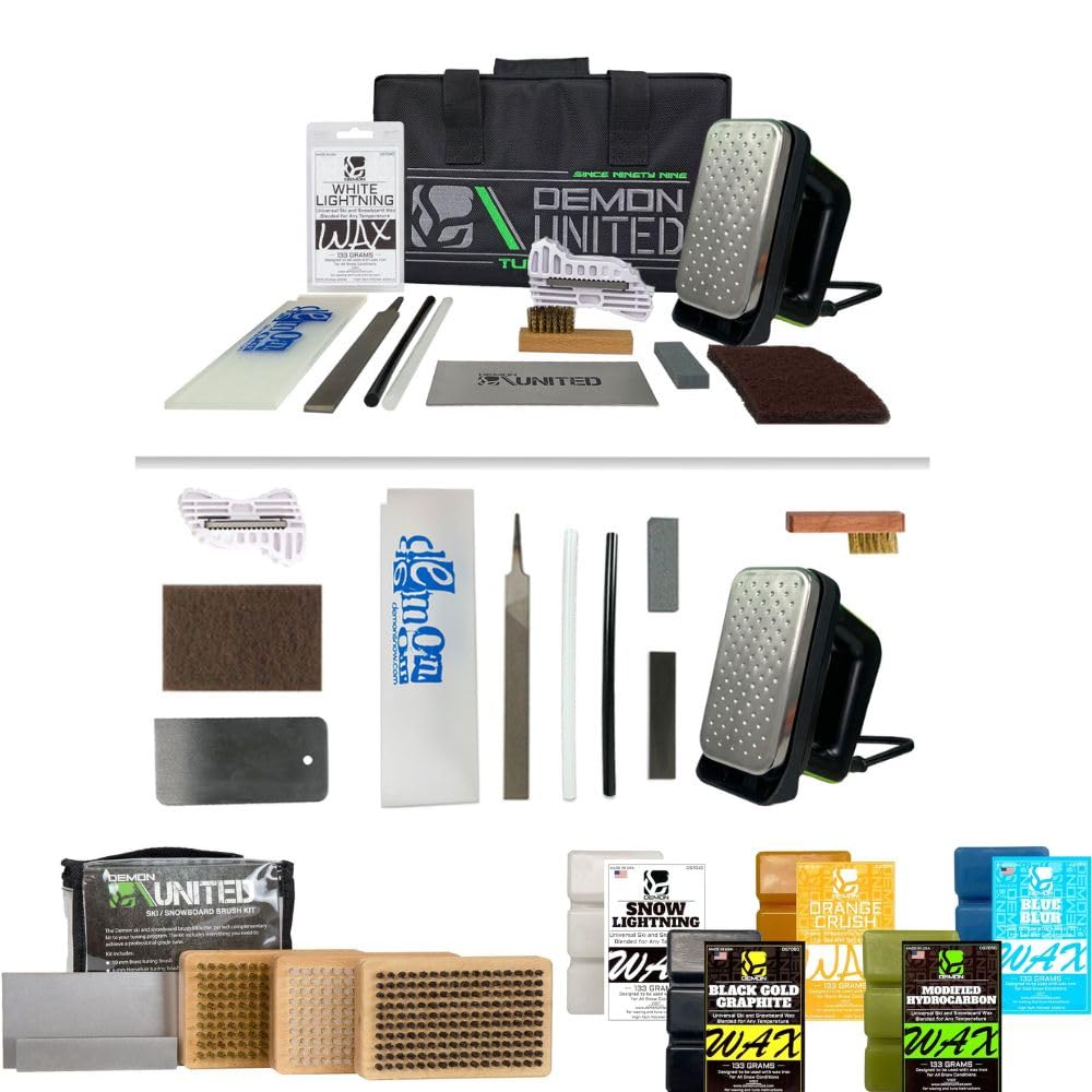 Amazon.com: Demon United Ski Snowboard Tuning and Waxing Kit with ...