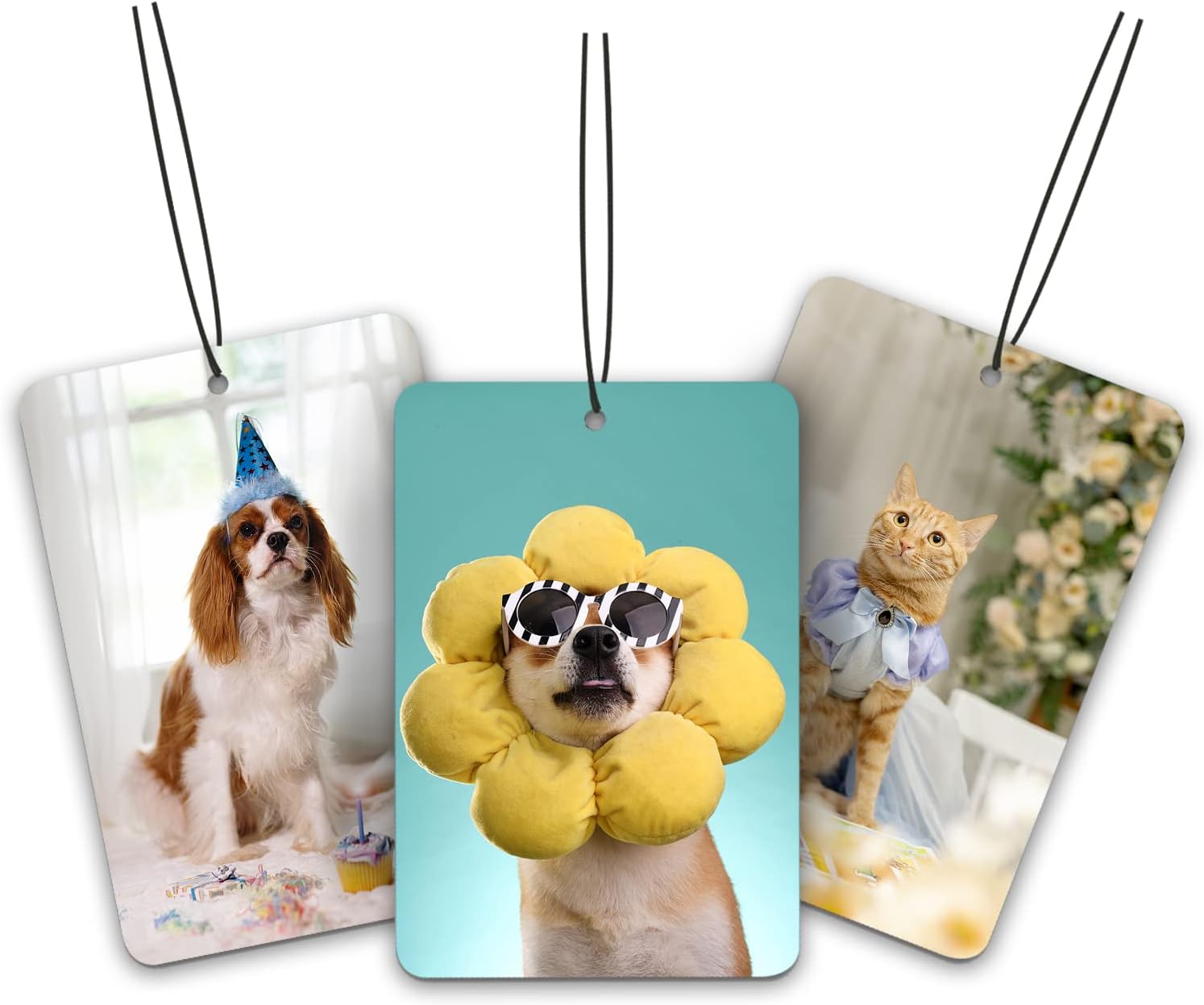 Amazon.com: Custom Air Freshener for Car - Double Sided Photo ...
