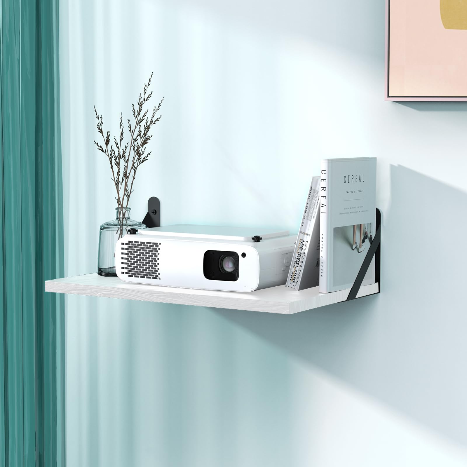 Amazon.com: Projector Wall Mount Shelf, Projector Wall Mount Floating ...