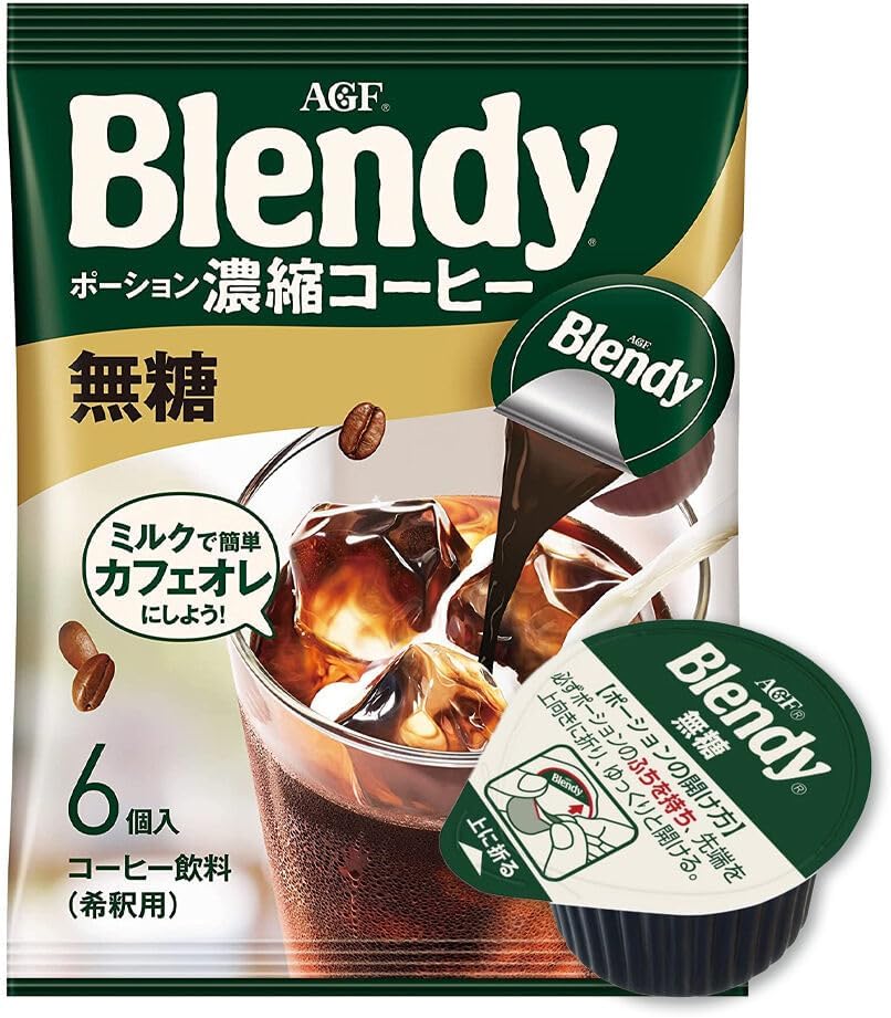 Ajinomoto AGF Blendy Portion Sugar-Free Concentrated Coffee (18g*6) 108g : Amazon.co.uk: Grocery