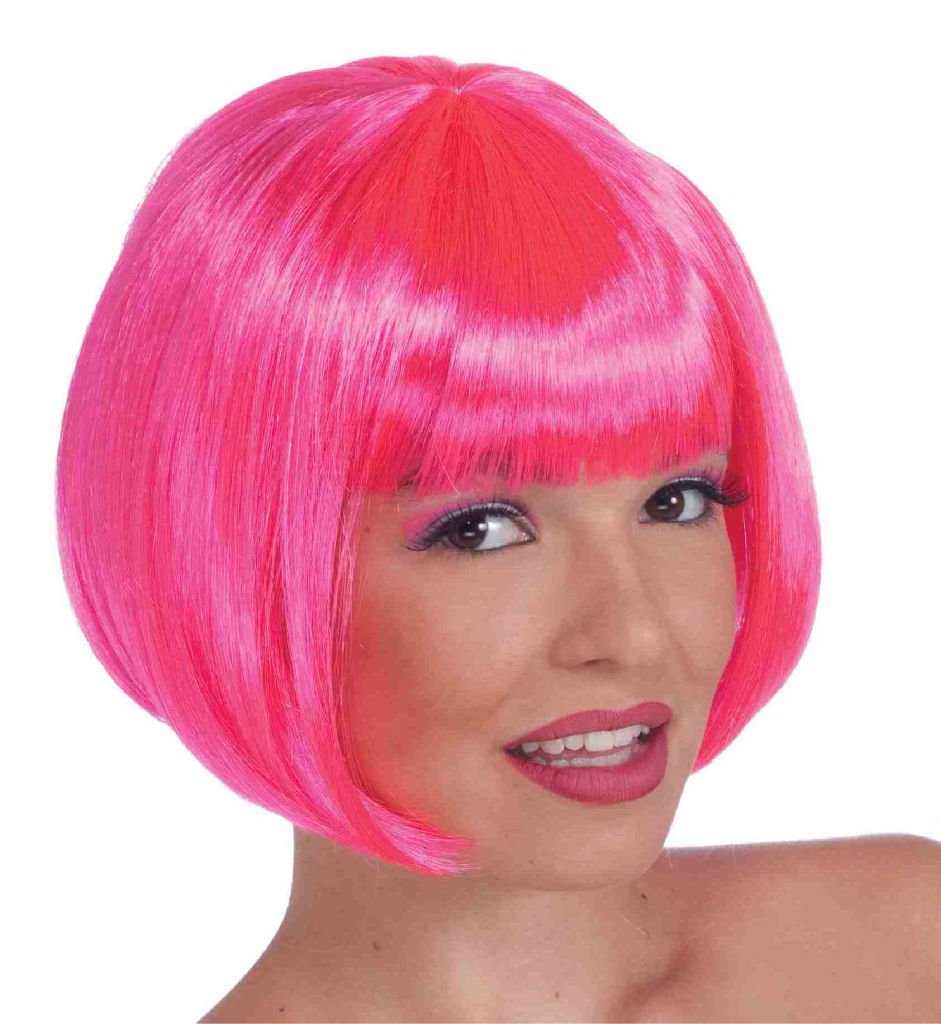 Amazon.com: Hot Pink Colored Wigs - Hot Pink Wig : Clothing, Shoes ...