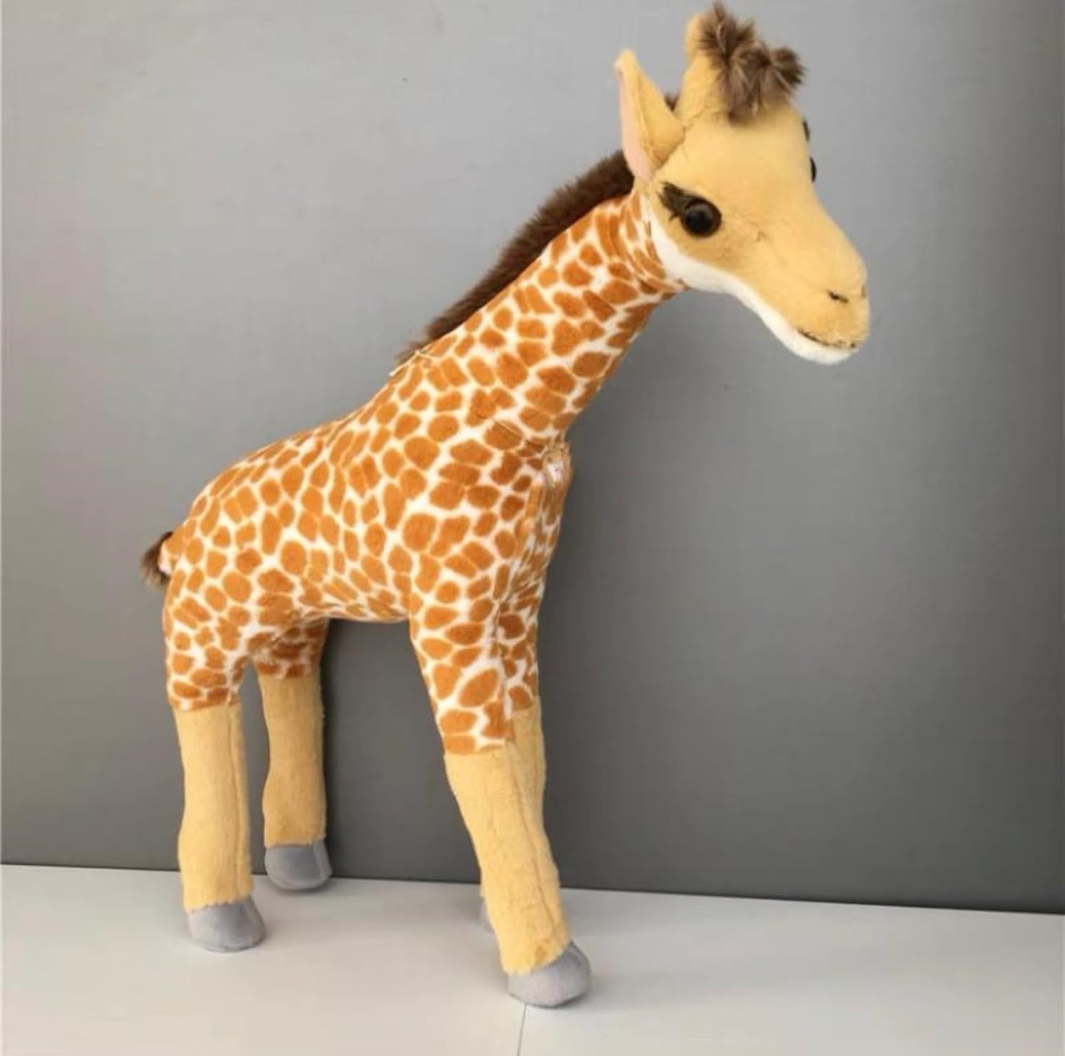 Amazon.com: TAMMYFLYFLY Cute Lifelike Giraffe Plush Toy Stuffed Soft ...