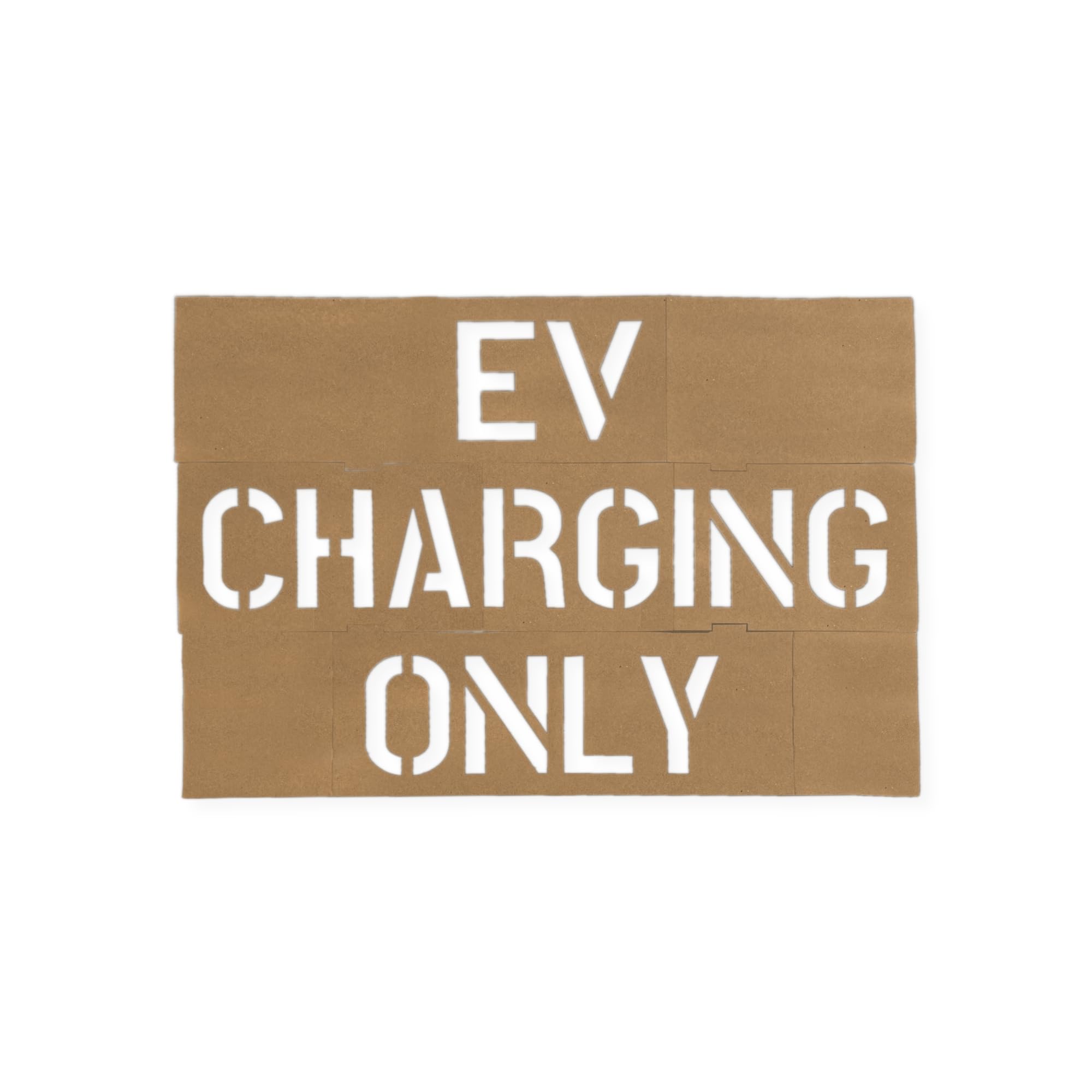 Snapklik.com : APS 12" EV Charging ONLY Pavement Stencil Reusable EV ...