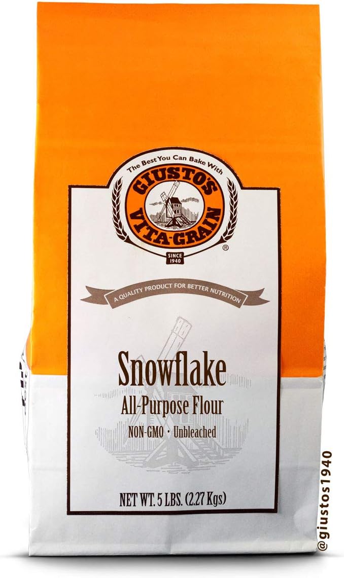 Amazon.com : Giusto's Vita-Grain Snowflake Unbleached All-Natural All ...