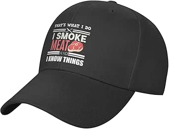 Classics Baseball Cap I Smoke Meat and I Know Things Caps Adjustable ...