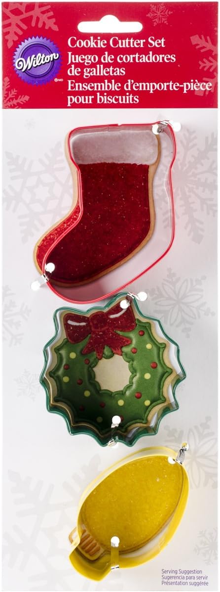 Amazon.com: Wilton Holiday Shapes Metal Christmas Cookie Cutter Set, 18 ...