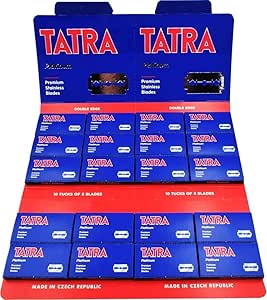 Razor Blades Club 100 Tatra Platinum Double Edge : Amazon.ae: Health