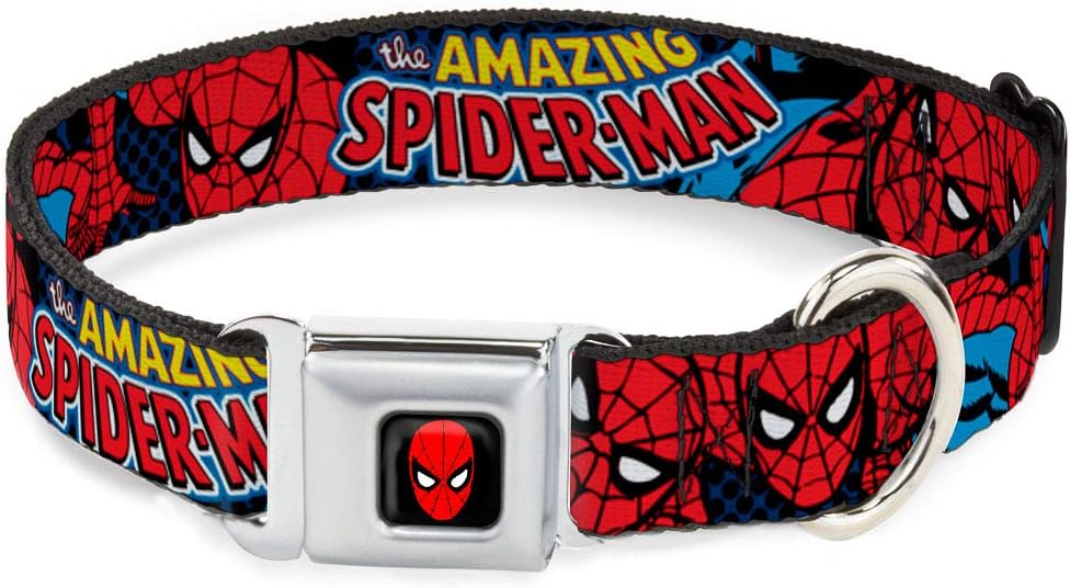 Amazon.com : Loungefly Pets Marvel Spider-Man Dog Collar (Small) : Pet ...
