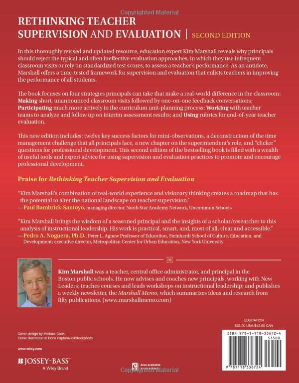 Snapklik.com : Rethinking Teacher Supervision And Evaluation: How To Work Smart
