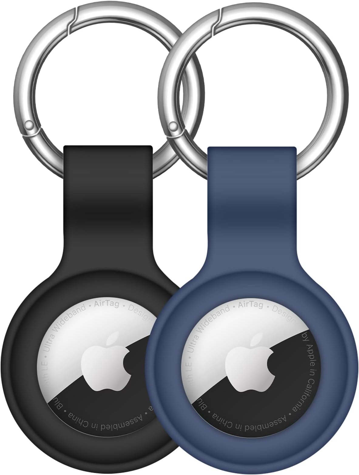 Amazon.com: Tech21 Evo Clear AirTags case with Carabiner. Compatible ...