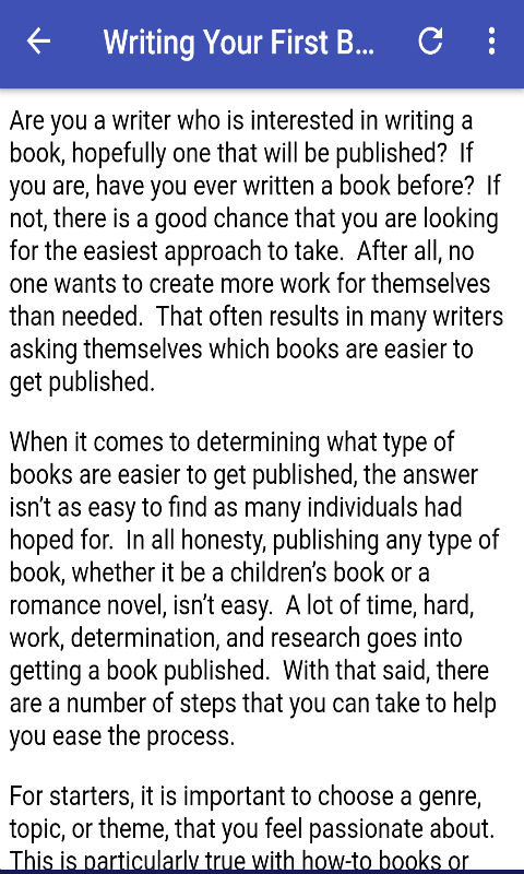 Book Writing Guide - App on Amazon Appstore