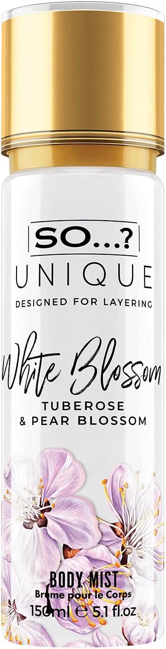 So…? Unique Womens White Blossom Body Mist Fragrance Spray 150ml ...