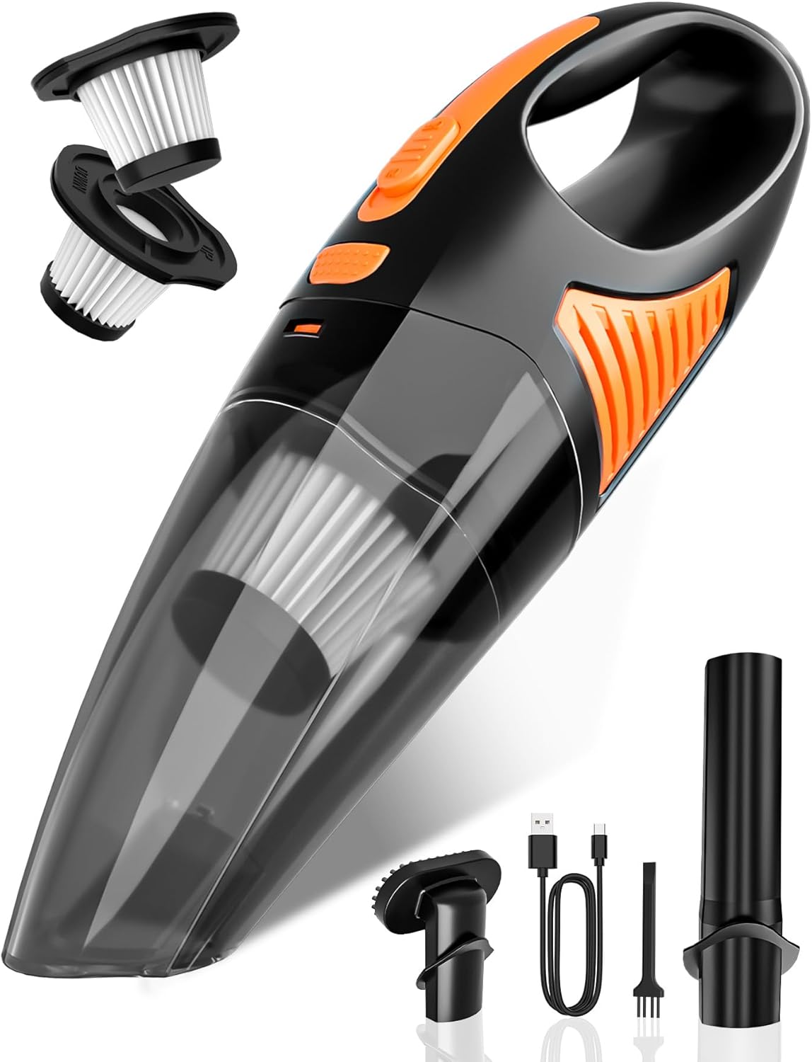 Amazon.com - Handheld Vacuum Cordless, Rechargeable Car Vacuum Cleaner ...