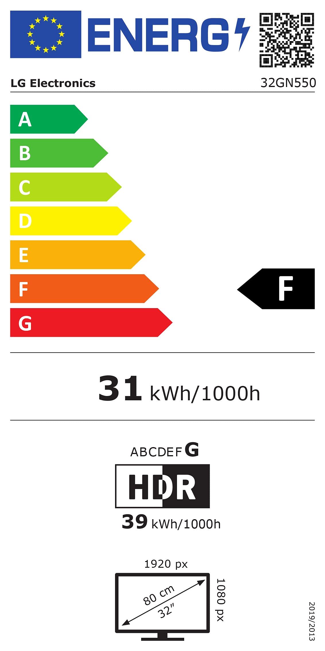 LG Ultragear 32GN550-B 32" Ecran PC Gaming - VA 5ms GtG 165Hz, Format ...