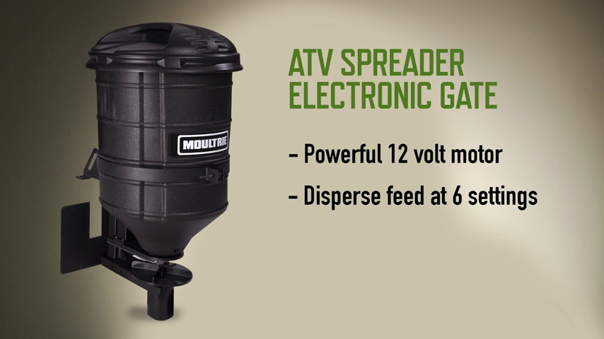 Watch Moultrie ATV Food Plot Spreader – Electronic Feed Gate on Amazon Live