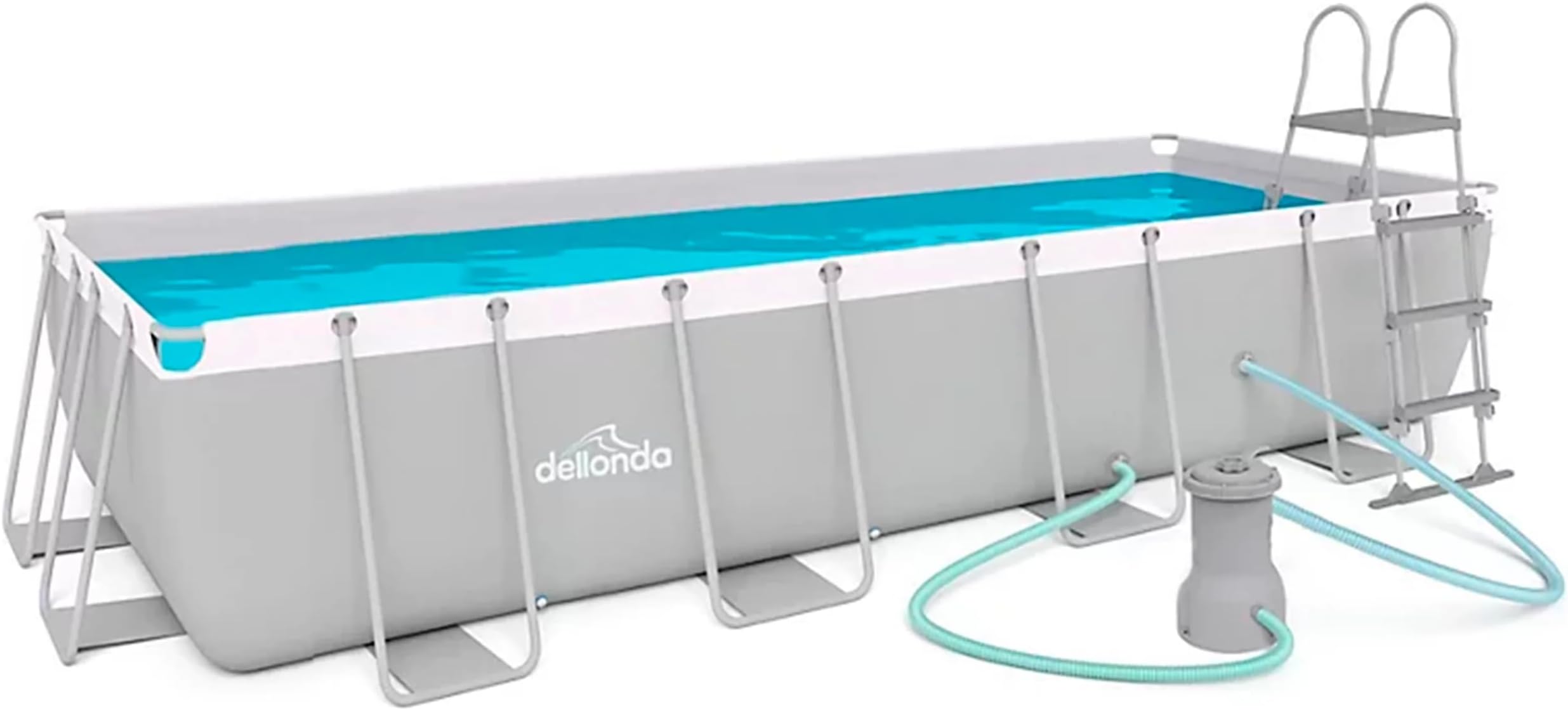 Summer Waves P3160842F 16 - Feet Outdoor Rectangular Metal Frame Above ...