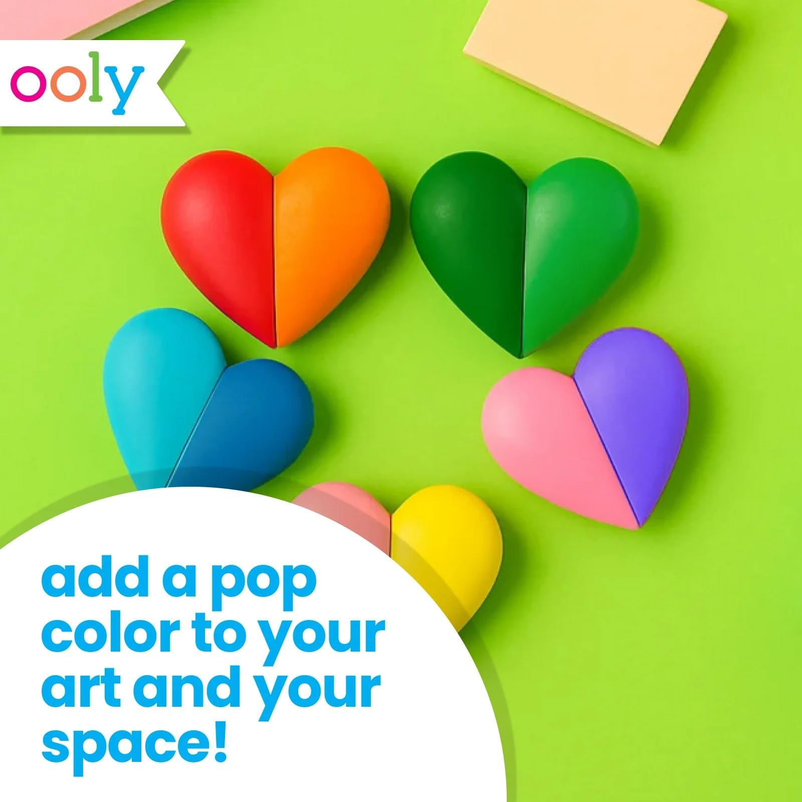 Snapklik.com : Ooly I Heart Art Erasable Crayons