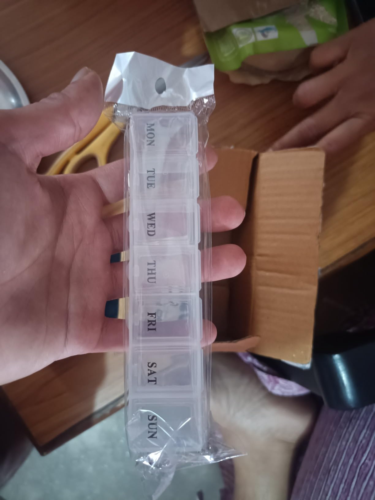 DEBIK | (7Days) Weekly Single Line Pill Box travel box tablet holder ...