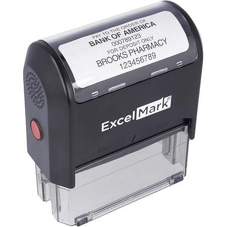 Amazon.com : Bank Deposit Stamp with 2 Lines (42A1848) : Business ...