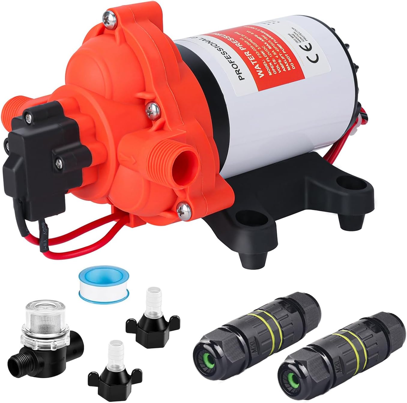 Amazon.com: ECO-WORTHY 33-Series Industrial Water Pressure Pump 110V AC ...