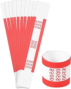 Amazon.com: uxcell Pack of 150 Money Band Bundles, Self-Adhesive Bill ...