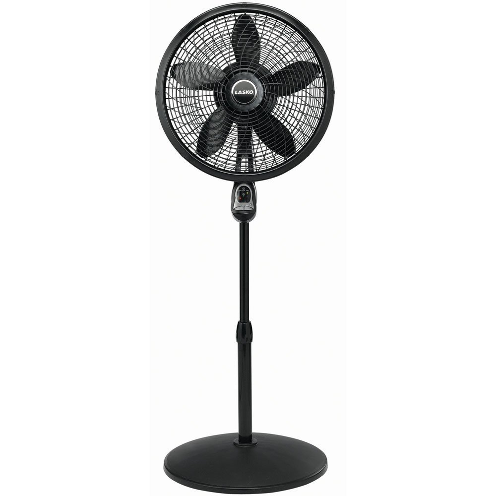 Buy Lasko 2 x 1843 18" Remote Control Cyclone Pedestal Fan, Black ...