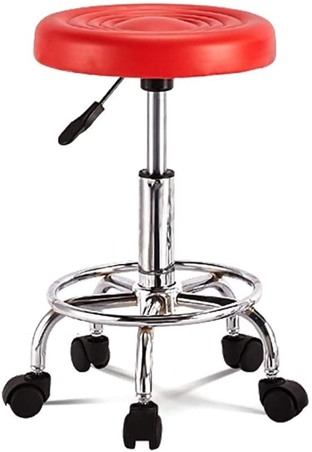 Buy Round Rolling Stools Bar Stool Rotating Work Stool Bar Table Chair ...