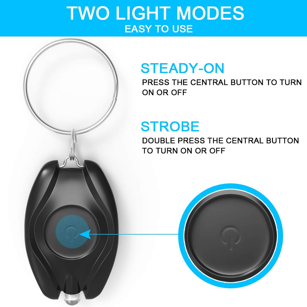 Snapklik.com : LUMAND 5 Pack Mini LED Keychain Flashlight Small Super ...