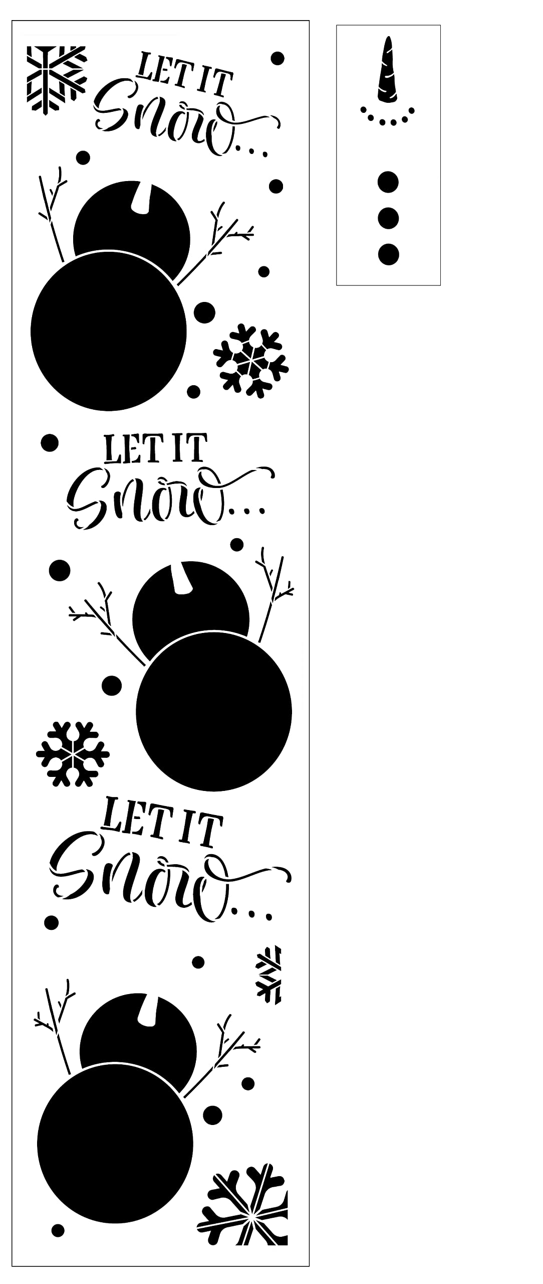 Winter Stencil Sign