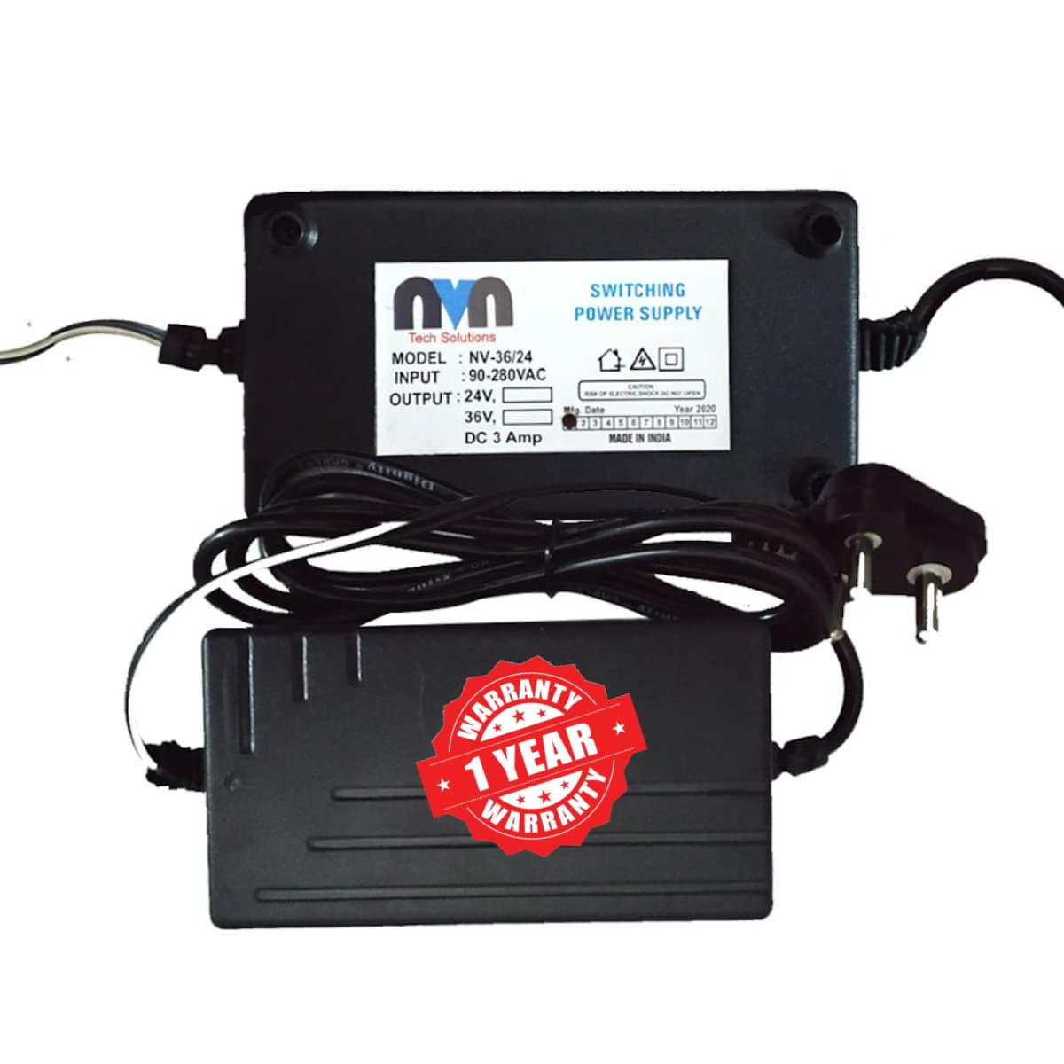NVN Tech SMPS Power Supply Adapter for RO Motor 3AMP (24V) Purifier ...