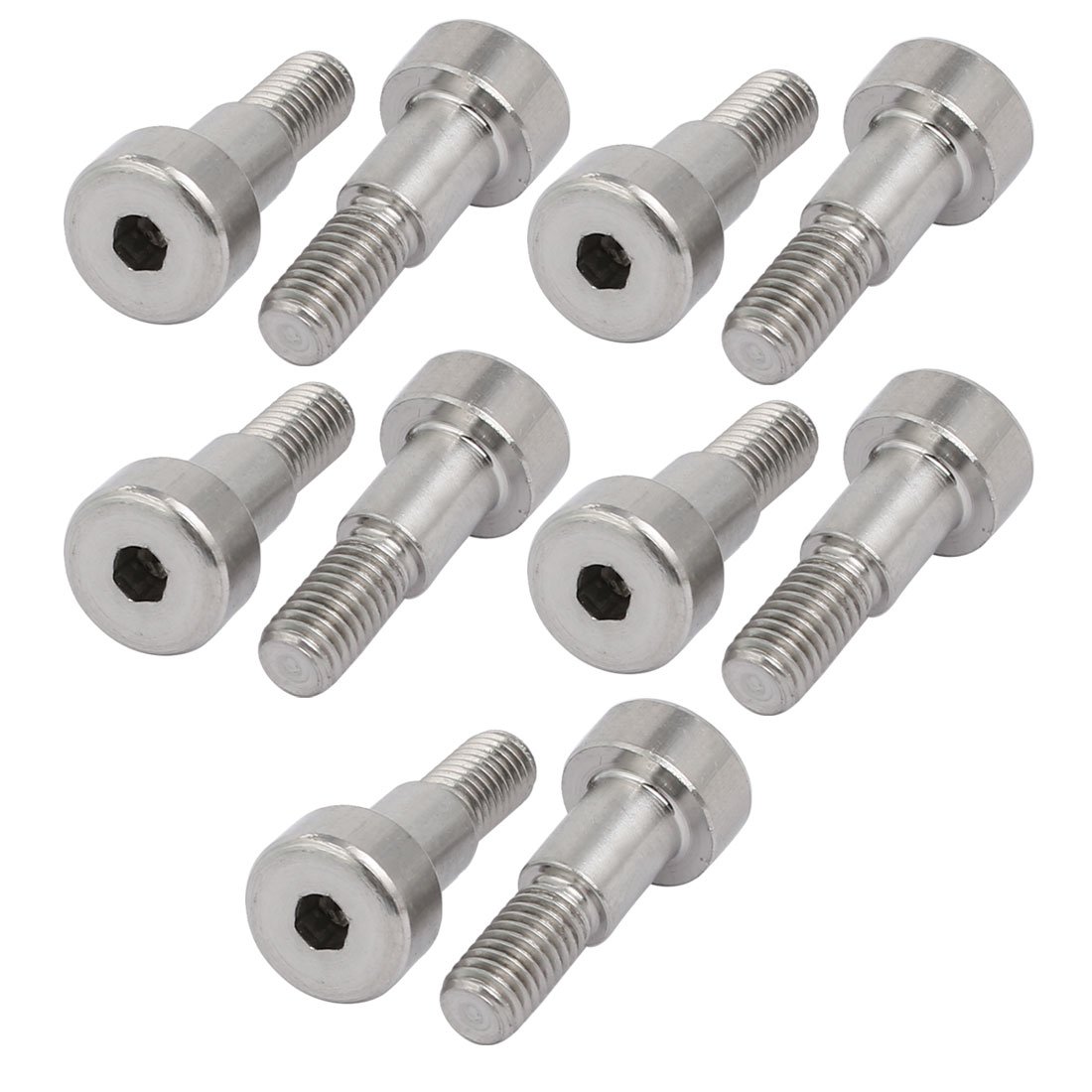 Amazon.com: uxcell 10pcs 304 Stainless Steel Hex Socket Shoulder Bolt ...