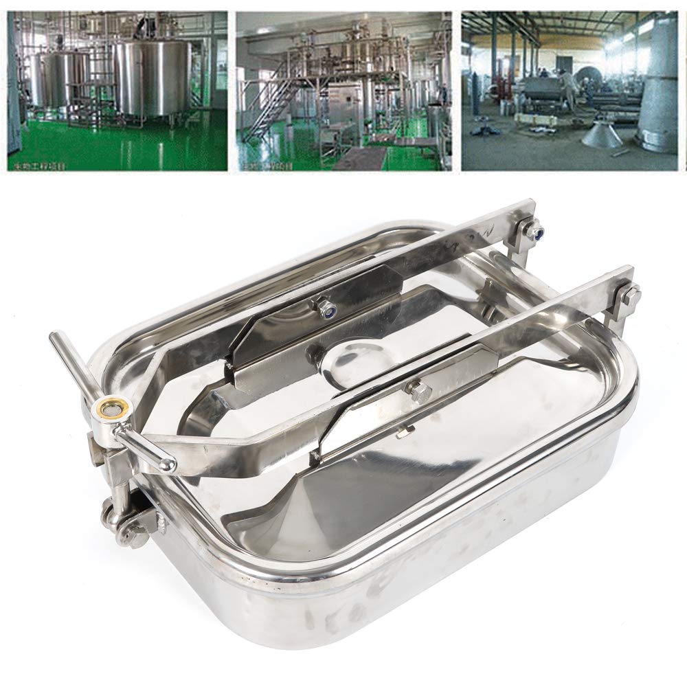 Buy TFCFL SS304 Sanitary Stainless Rectangular Manhole Cover Tank Door ...