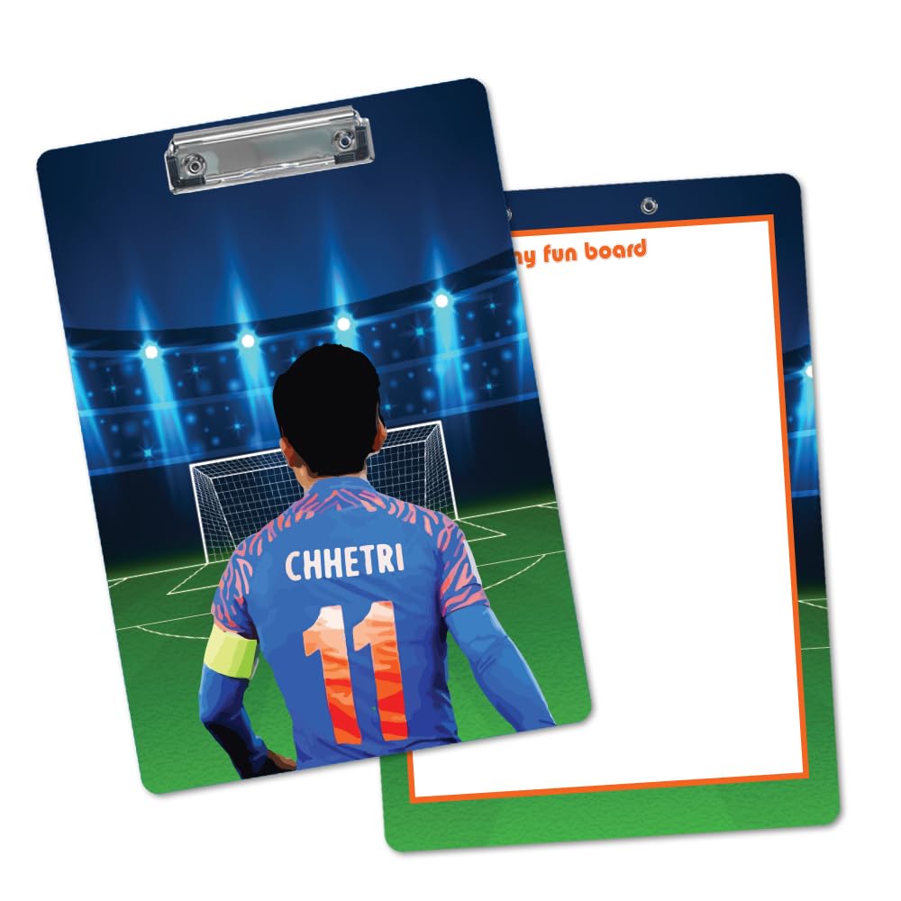 Festiko® Footballer Chetri11 Exam Board with Clip (1 Pc), Exam Pads for ...