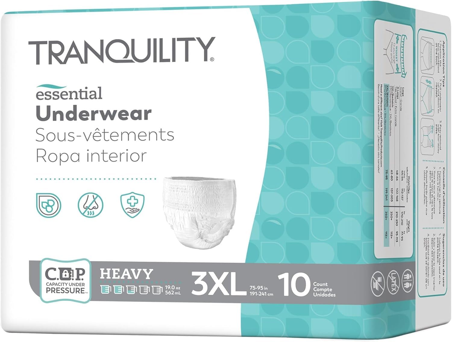 Amazon.com: Tranquility Essential Underwear, for Heavy Incontinence ...