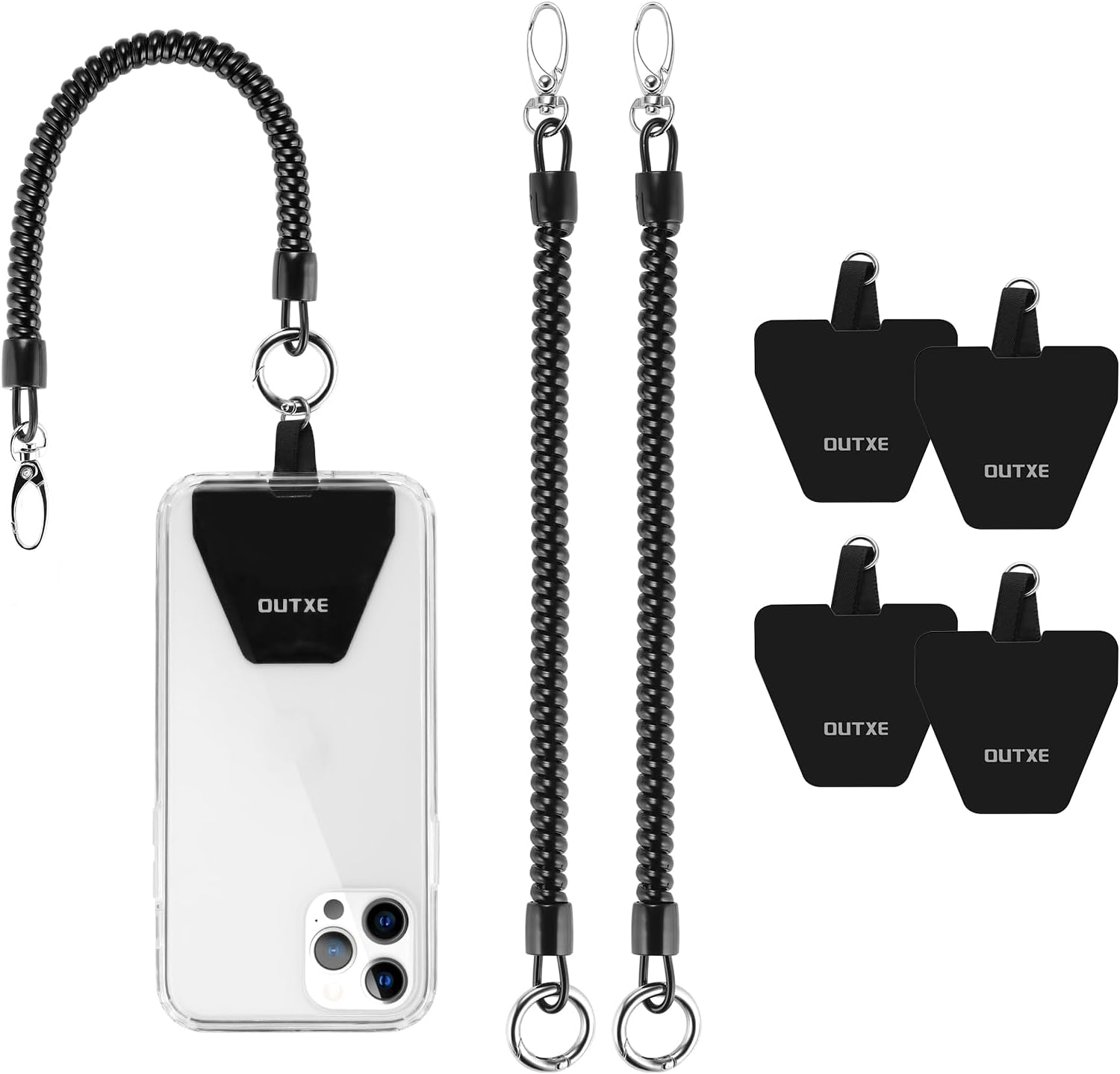 Amazon.com: HOTEMIA Phone Tether Lanyard Anti Theft Phone Strap with ...