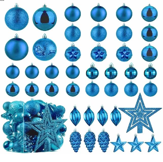 Christmas Ball Baubles Decoration Tree Ornaments including Balls Stars ...