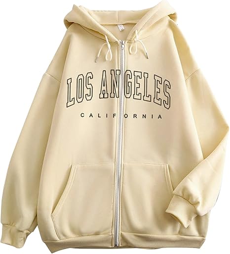 Sudaderas con capucha de Los Ángeles California con estampado de letras ...