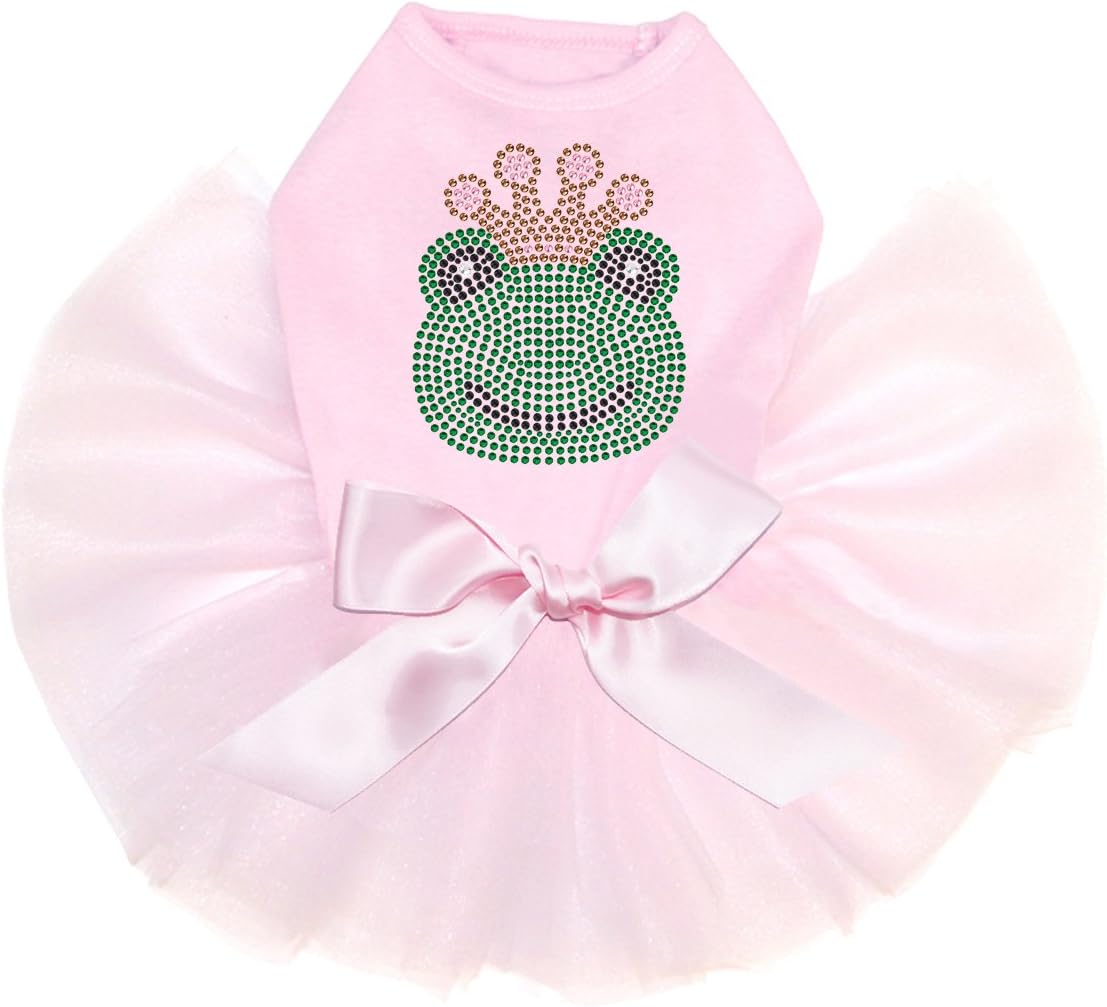 Amazon.com : Frog with Pink Crown - Bling Rhinestone Tutu Dress, 3XL ...