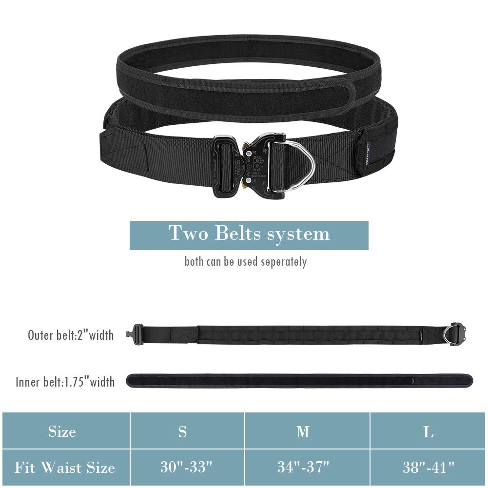 Buy Tactical Molle Belt With Cobra Buckle Heavy Duty Law Enforcement ...