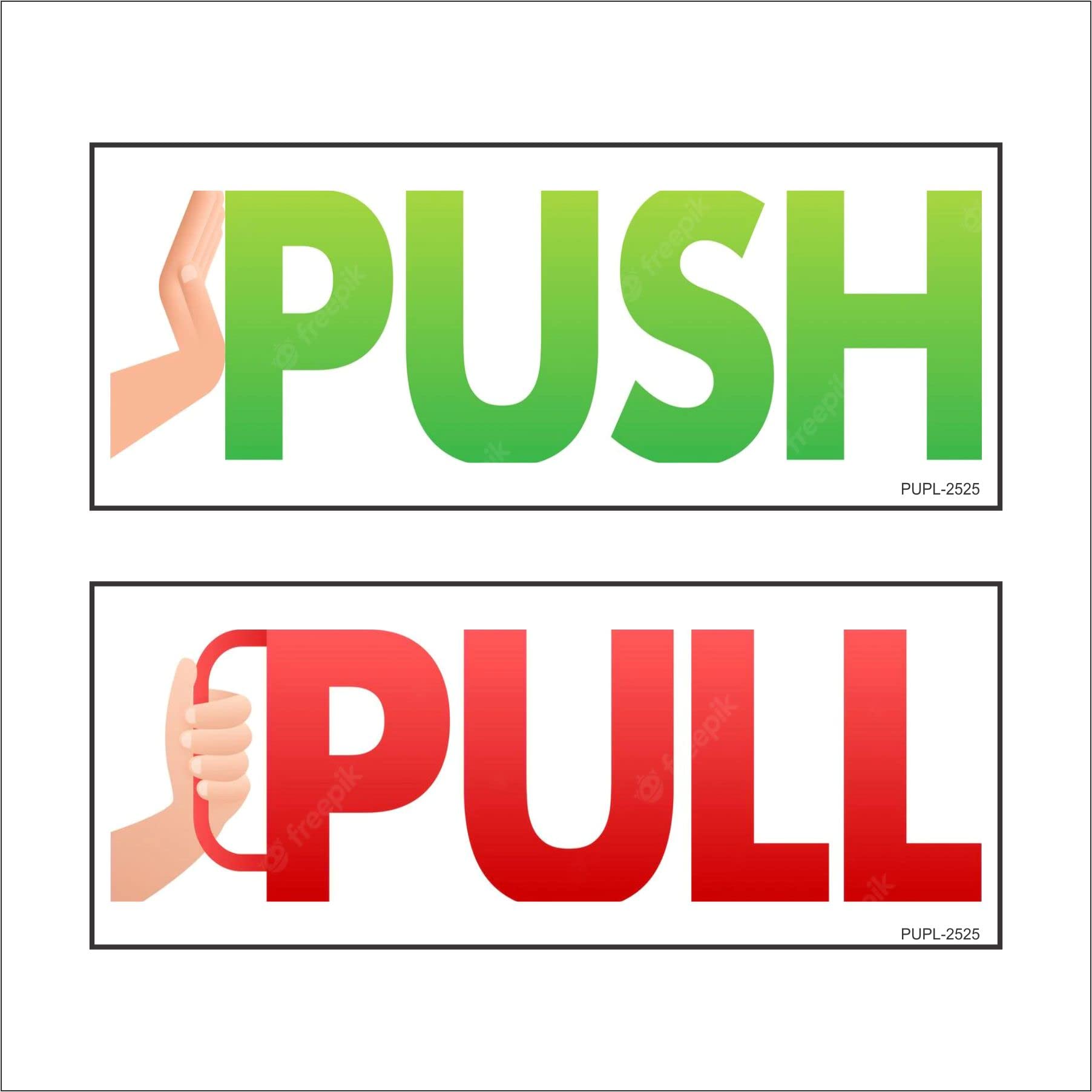 Aditya Sign® push pull Sign Board for Office, Industry, Places, Railway ...